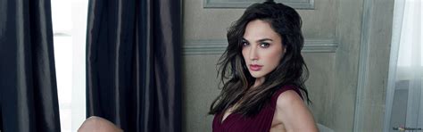 Tantalizing Gal Gadot In A Hot Red Dress K Wallpaper Download