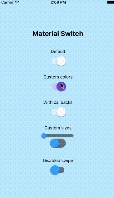 Customizable Material Switch For React Native Reactscript