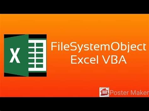 Filesystemobject Excel VBA พรอมตวอยางการสรางโฟลเดอร YouTube