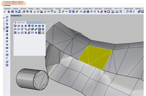 Merge Coplanar Triangles Contained In To One Quad Mesh Face Rhino For