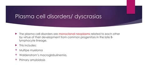 Multiple Myeloma Is Hematological Disorder Affecting Plasma Cells Presents With Crab Features Pptx