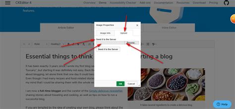 4x Request Ckeditor Upload Image Directly From Computer Not El Finder Connector · Issue