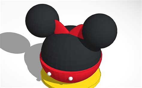 3d Design Minnie Mouse Chess Piece Tinkercad