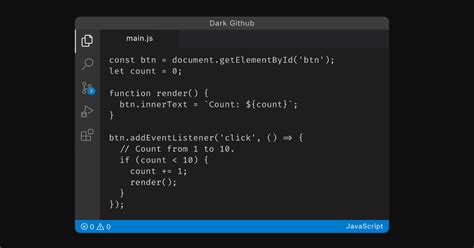 Dark Github Theme By Xmorse Vs Code Themes