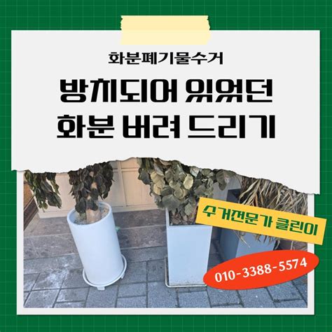 파주 화분폐기물수거 가정 생활 쓰레기 살림살이 정리는 전문 업체에게 맡겨서 네이버 블로그