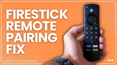 How To Pair Remote To Firestick Youtube