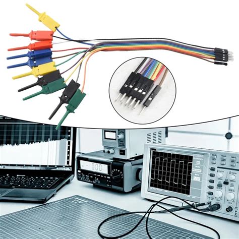 5 Colors Logic Analyzer 10 Needle Hook Clip Line 1set 20cm High Efficiency 1423 Picclick Au