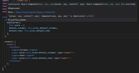 Javascript Vs Code Warns On `superprops` When Extending From React