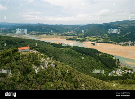 national park and biospherical reservation urdaibai estuary in biscay