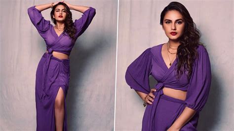 Huma Qureshi Picks A Sexy Purple Dress For The E Promotions Of Army Of