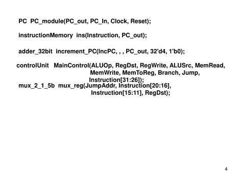 Ppt Single Cycle Processor Design Using Verilog Powerpoint