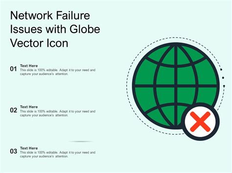 Network Failure Issues With Globe Vector Icon Ppt PowerPoint Presentation Pictures Templates PDF
