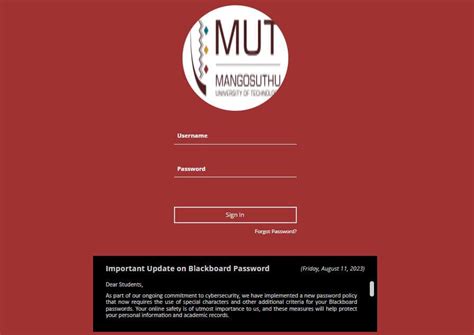Mut Student Portal Login How To Login Mut Student Portal