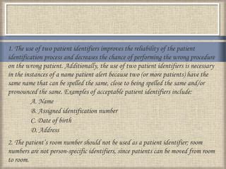 Identification Of Patient And Part That Has To Be Operated Pptx