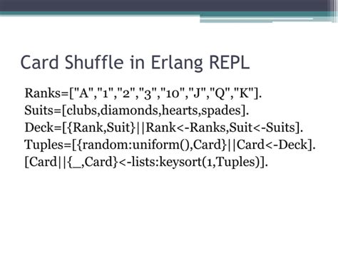 A Brief Introduction To Erlang Ppt
