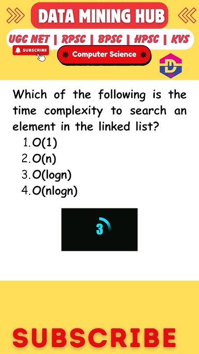 👉🖥 Data Structure Mcq Computerscience Netexm Mcqs Shortsfeed Youtube
