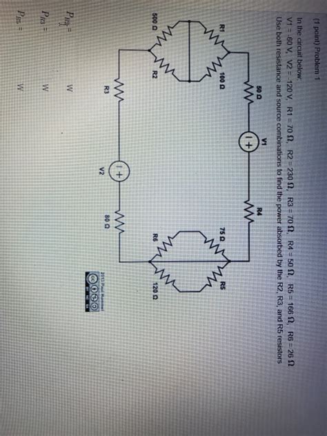 solved 1 point problem 1 in the circuit below use both