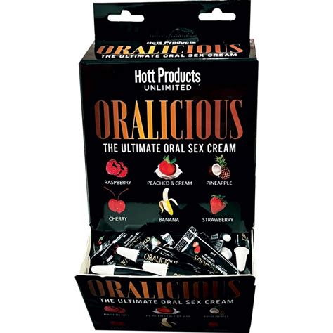 Oralicious Flavored Oral Sex Cream 2ml Tubes Display Oralicious Flavored Oral Sex Cream 2ml Tubes Display