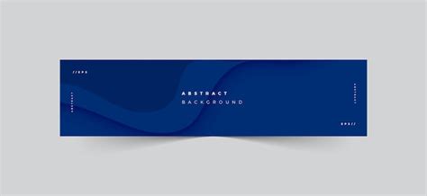 Premium Vector Modern Wave Abstract Background Linkedin Banner