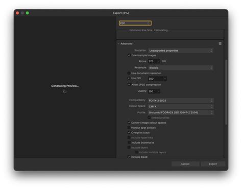 Remove Or Deactivate Preview When Exporting Feedback For The Affinity V2 Suite Of Products