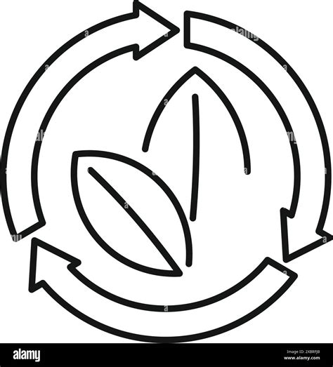 Circular Economy Concept Showing Recycling With Leaves And Rotating