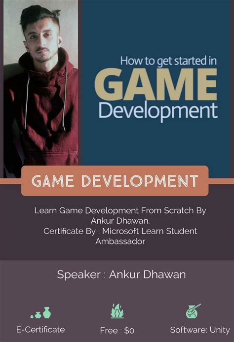 Ankur Dhawan On Linkedin Workshop Create Your First Game Introduction To Game Development📢 📢