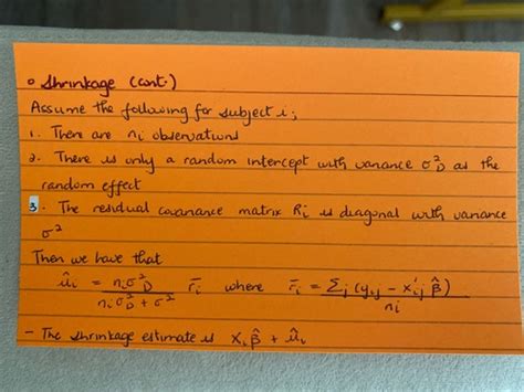 Linear Mixed Models Flashcards Quizlet