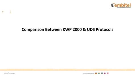 Kwp 2000 And Uds Protocols Analysis And Comparison Pptx