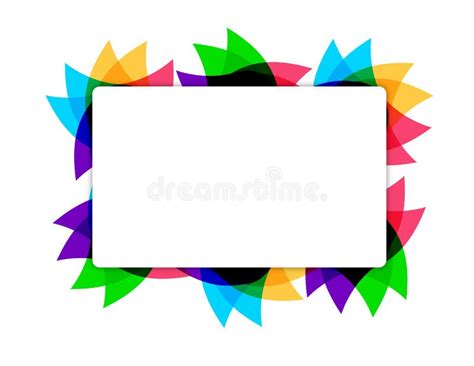 Color Abstract Vector Background Text Frame Stock Vector