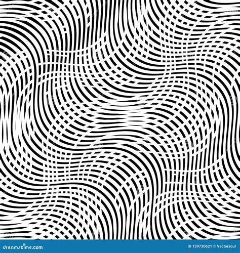 Abstract Geometric Mesh Grid Pattern Of Interweaved Interlocking Lines Stripes Cellular