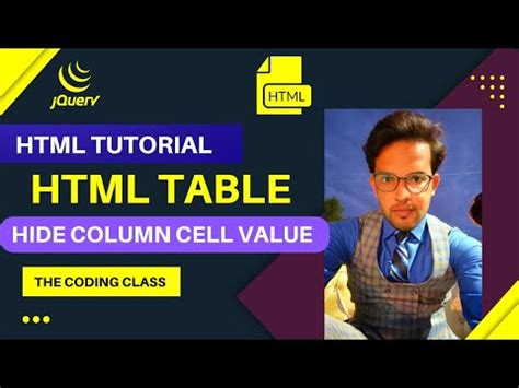 Dynamically Hide Column Values Of Html Table Using Jquery YouTube