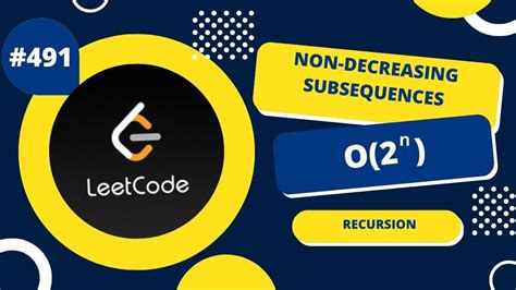 491 non decreasing subsequences leetcode c 20 01 2023 daily