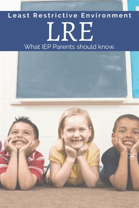 What Does Lre Stand For In Special Education Least Restrictive