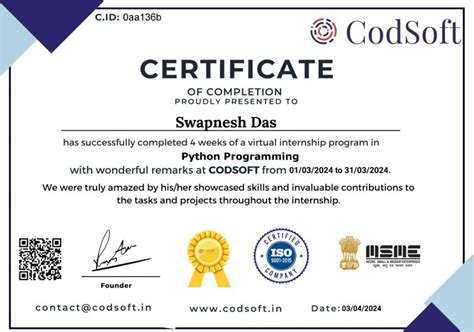 Codsoft Cip Pythonprogramming Swapnesh Das
