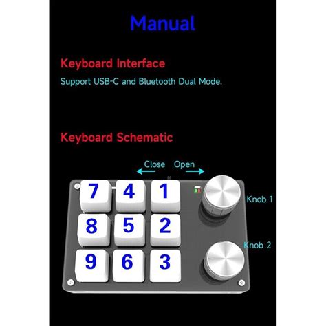 Buy 9 Buttons Custom Keyboard Volume Knob Programming Macro Gaming