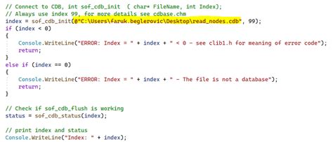 C Cdb Interface Examples Sofistik Sofistik Forum