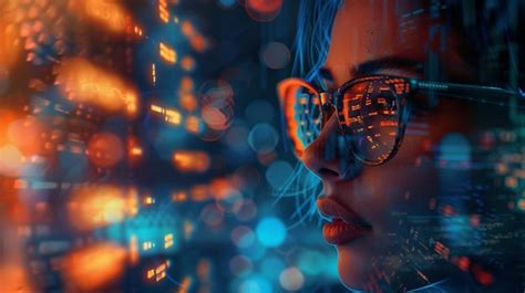 Cyber technology image showing a IT programmer analyzing digital data | Premium AI-generated image