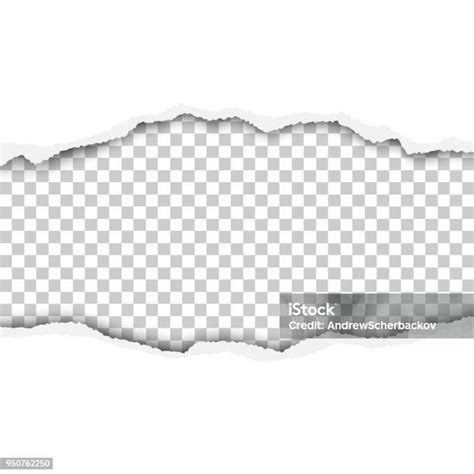 찢어진된 가장자리 부드러운 그림자와 텍스트를 위한 공간 흰 종이의 중간을 납치 광고와 다른 목표에 대 한 투명 한 배경 가진 시트를 손상 된 벡터 템플릿 종이 디자인 0명에