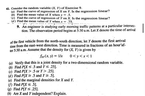 Solved Consider The Random Variable X Y Of Exercise Chegg