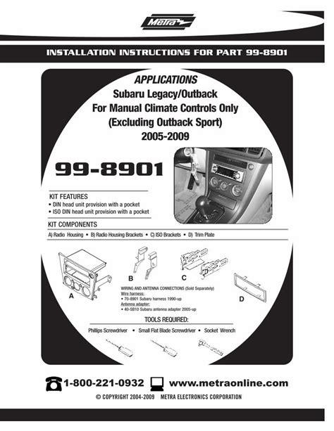 Pdf Inst99 7869 Metra Online · B C D Make Wiring Connections Using The Eia Color Code Chart