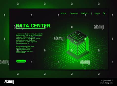 Datacenter Isometric Vector Illustration Computer Storage Or Farming Workstation Vector