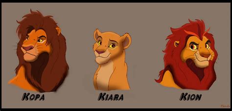 Kopa Kiara And Kion Art By Penda321 On Deviantart Fandom