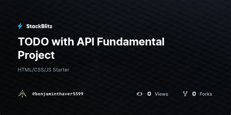 Todo With Api Fundamental Project Stackblitz