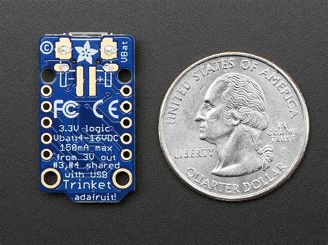 Adafruit Trinket Mini Microcontroller 33v Logic Microusb