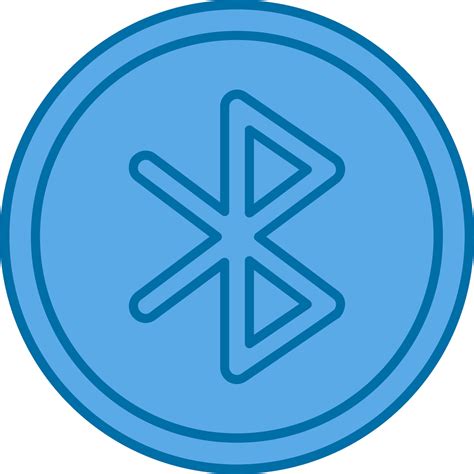 Bluetooth Blue Line Filled Icon 38898942 Vector Art At Vecteezy