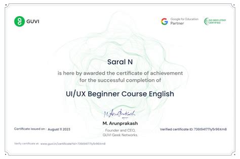 saral n on linkedin guvi learnwithguvi uiux uiuxdesign