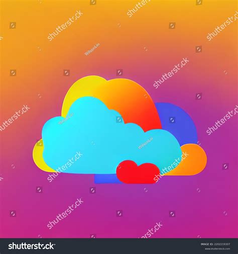 Simple Microservice Deployed Public Cloud Security Stock Illustration
