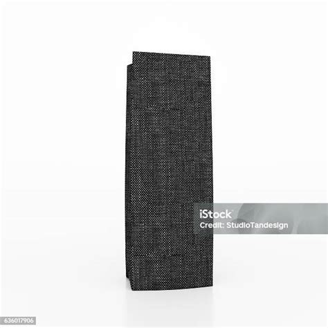 흰색 배경에 검은 종이 가방 3d 일러스트레이션 가방에 대한 스톡 사진 및 기타 이미지 가방 갈색 광고 Istock