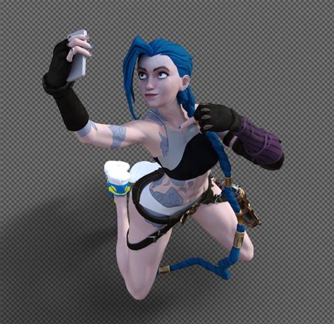 Stl File Jinx Selfie Pose・3d Print Design To Download・cults