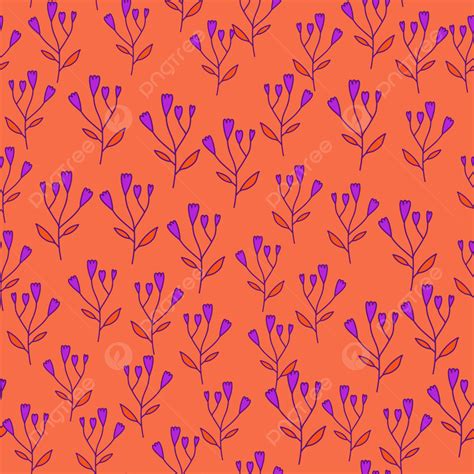 Cute Abstract Flower Seamless Pattern Background Flower Naive Art